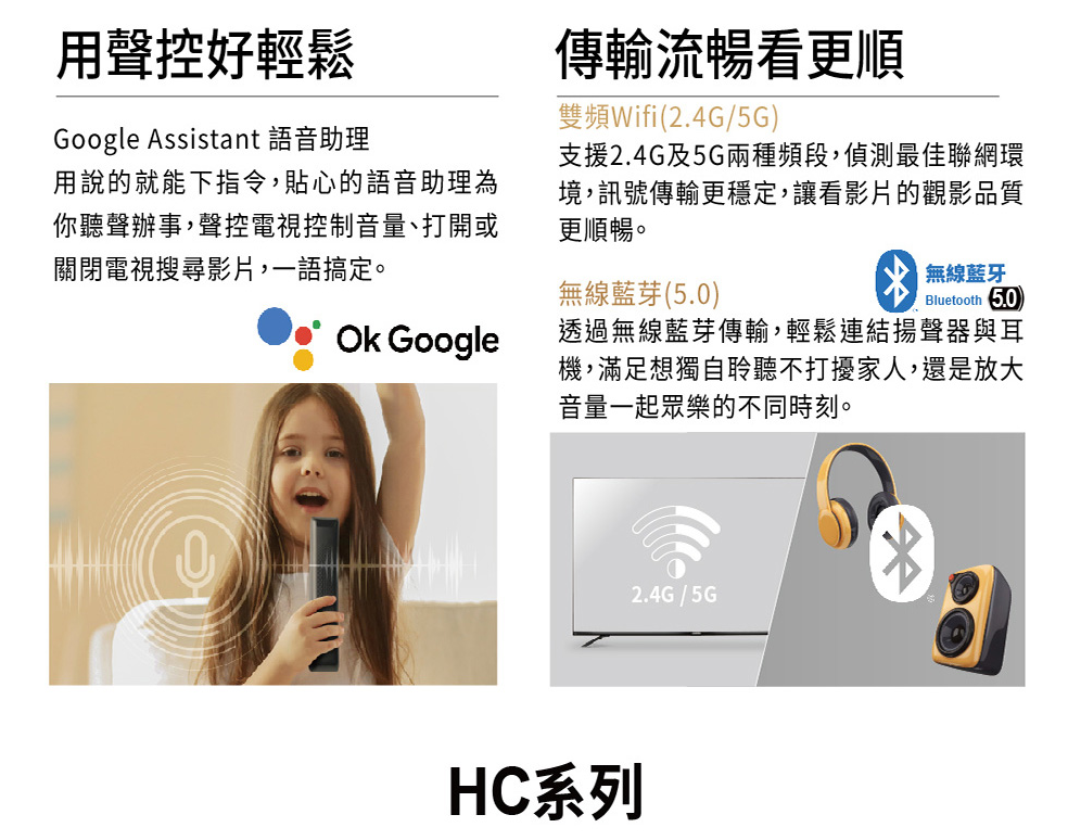 聲寶 65型安卓連網4K液晶顯示器(無視訊盒)EM-65HC620 - Hami品牌館